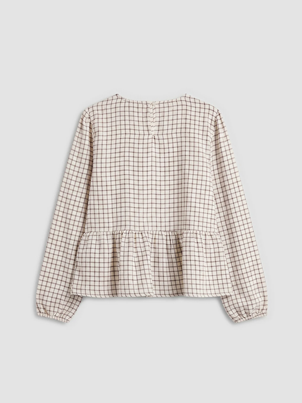LCW Kids Devojačka Bluza Sa Karnerima I Kariranim Dezenom