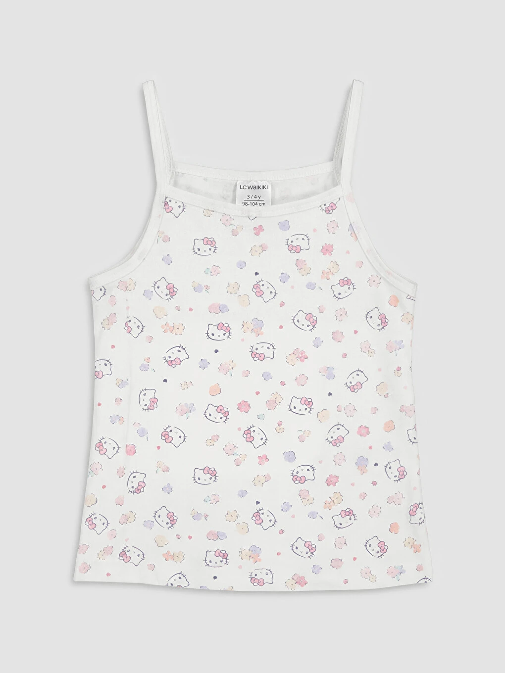 LCW Kids Hello Kitty Štampana Atletska Majica Na Bretele Za Devojčice 2-pakovanje