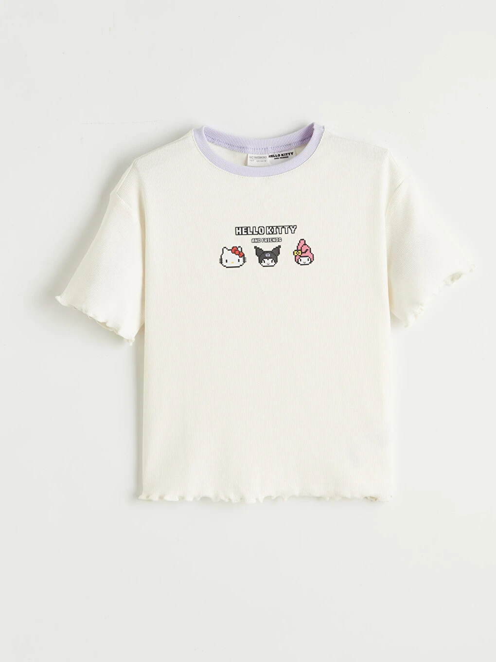 LCW Kids Hello Kitty I Prijatelji Štampan Kratki Pidžama Komplet Za Devojčice