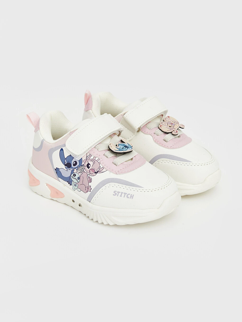 LCW STEPS Dečije Patike Za Devojčice Sa Stitch Štampom Koje Svetle