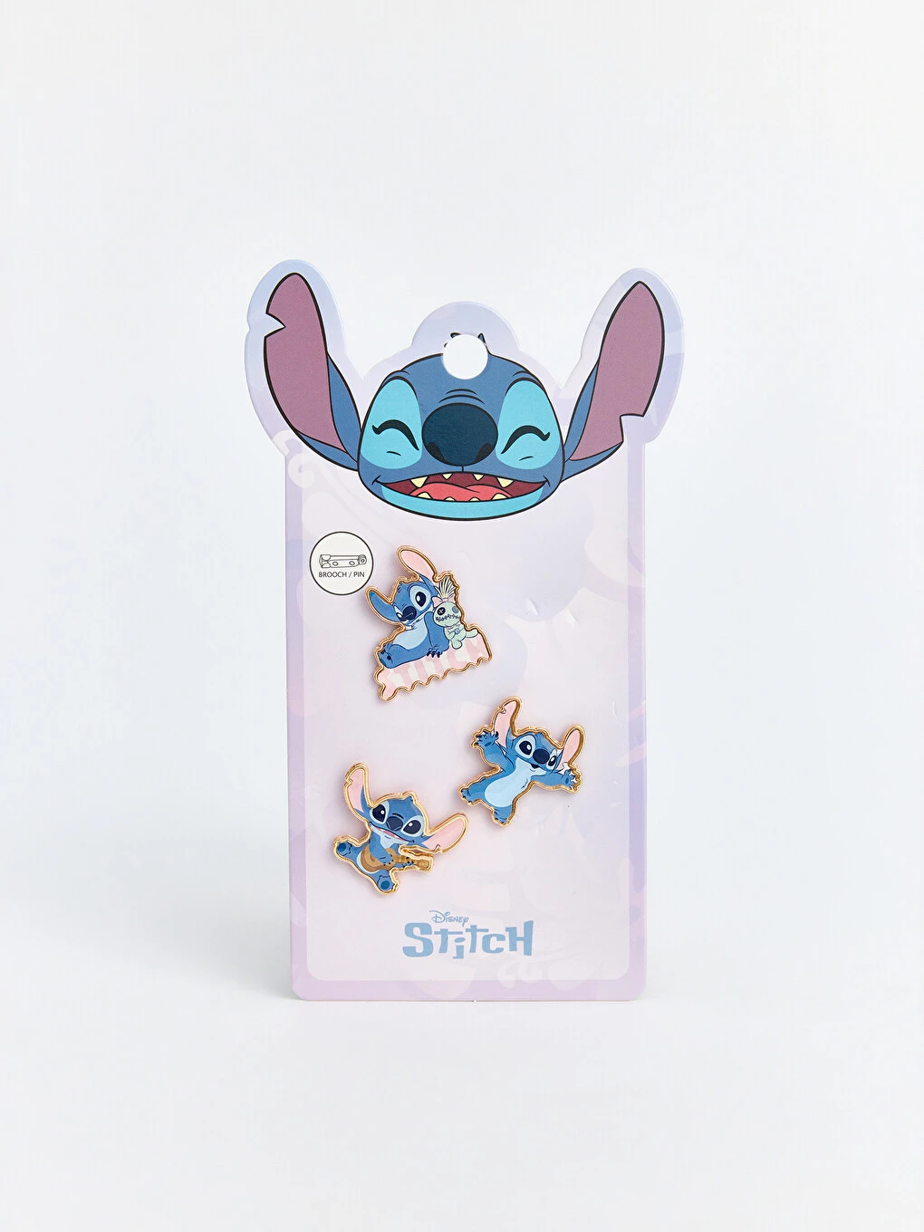 LCW JOY Stitch Štampani Bedž Set Za Devojčice 3-pack