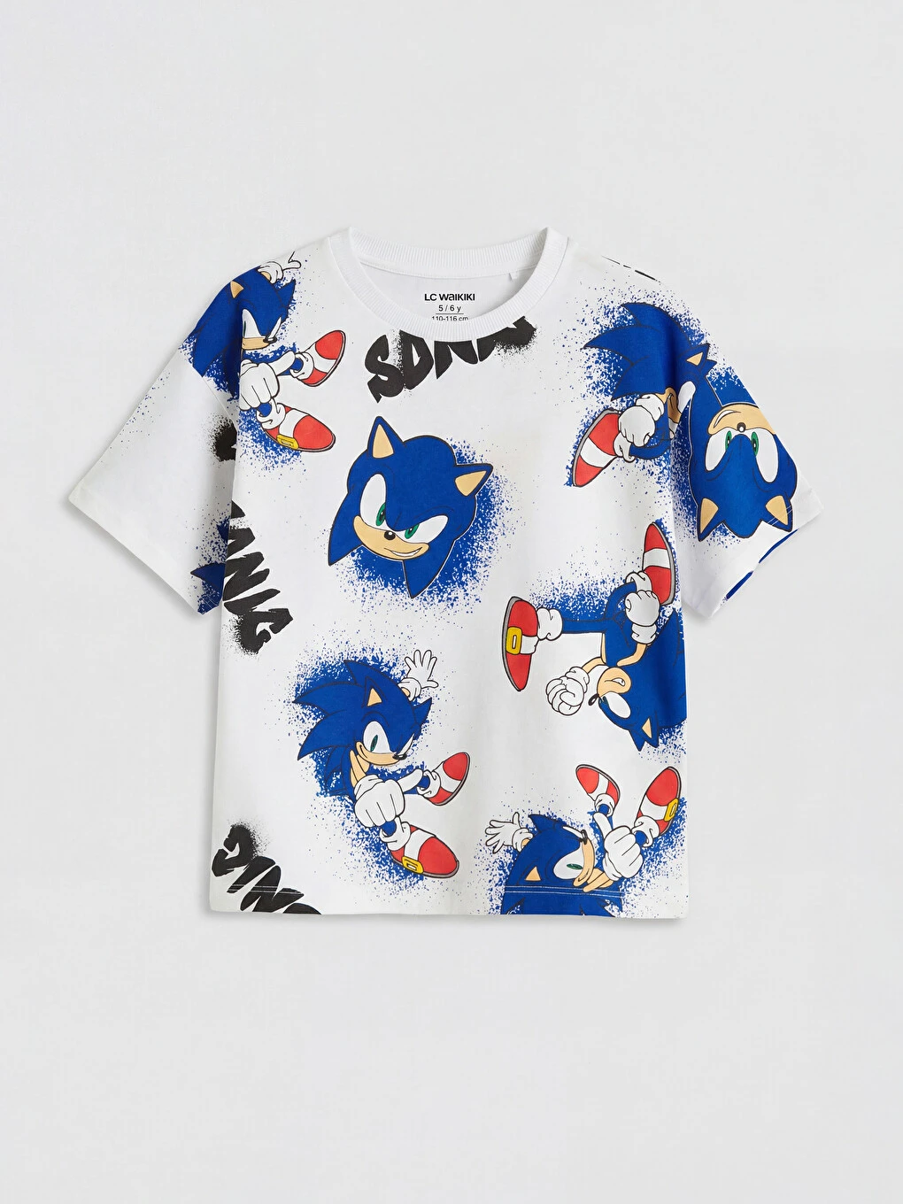 LCW Kids Dečija Majica Sa Okruglim Izrezom Sa Sonic Printom