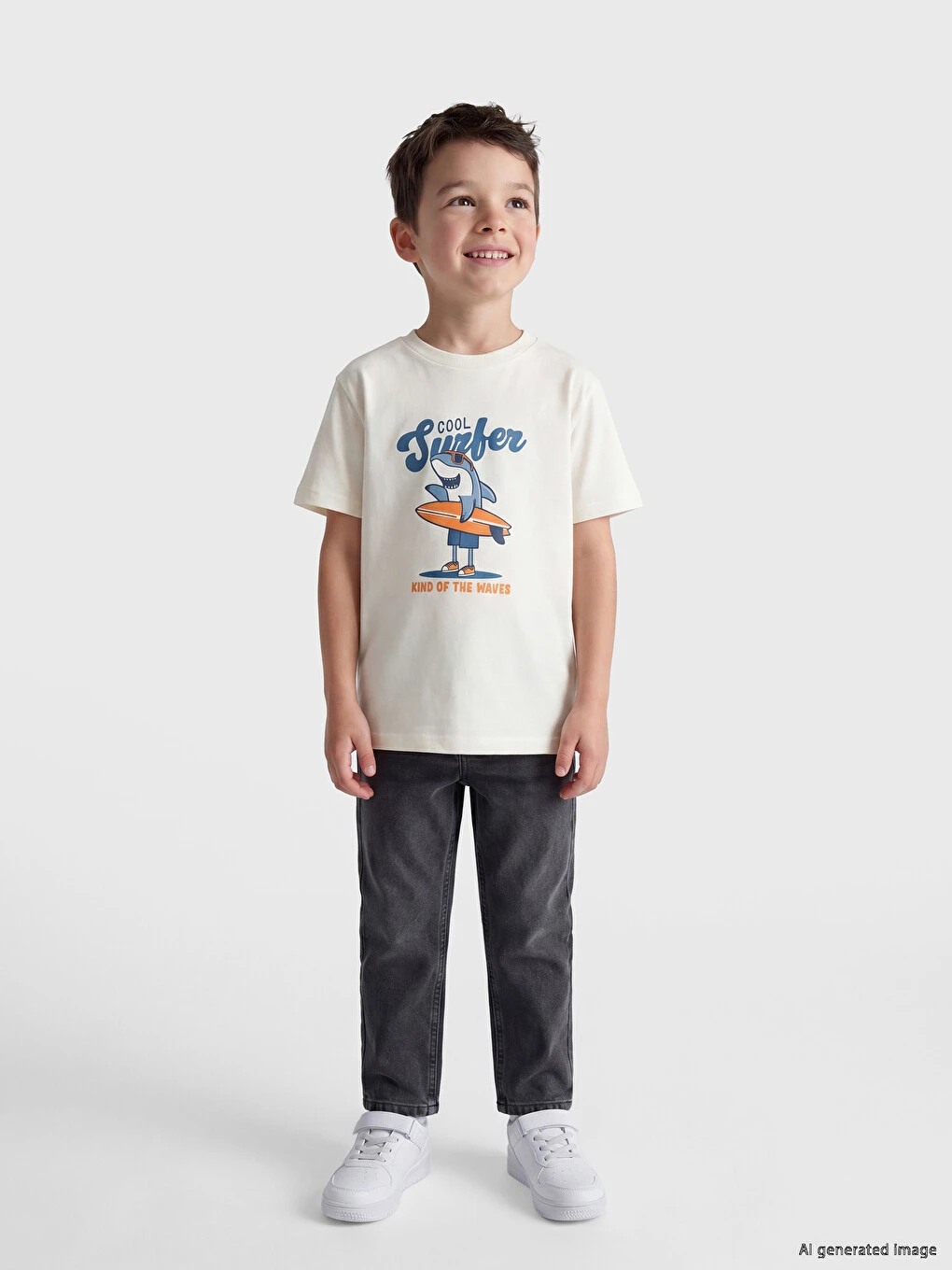 LCW Kids Dečija Majica Sa Okruglim Izrezom I Štampom