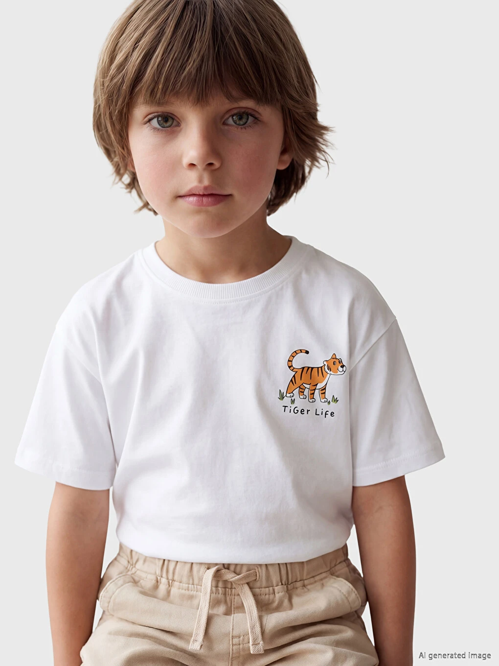 LCW Kids Majica Sa Okruglim Izrezom Sa Štampom Za Dečake, Pakovanje Od 2 Komada