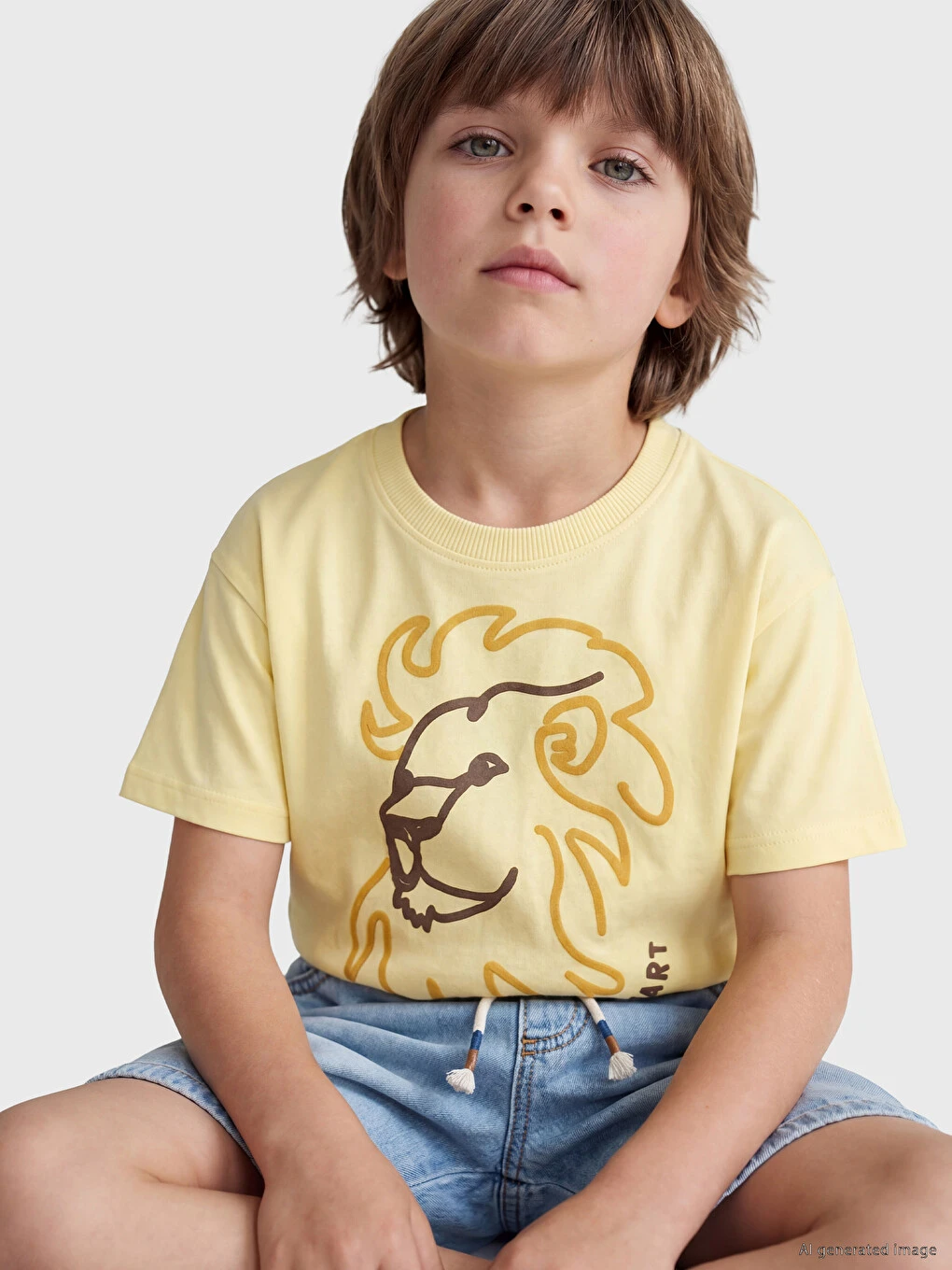 LCW Kids Dečija Majica Sa Okruglim Izrezom I Štampom