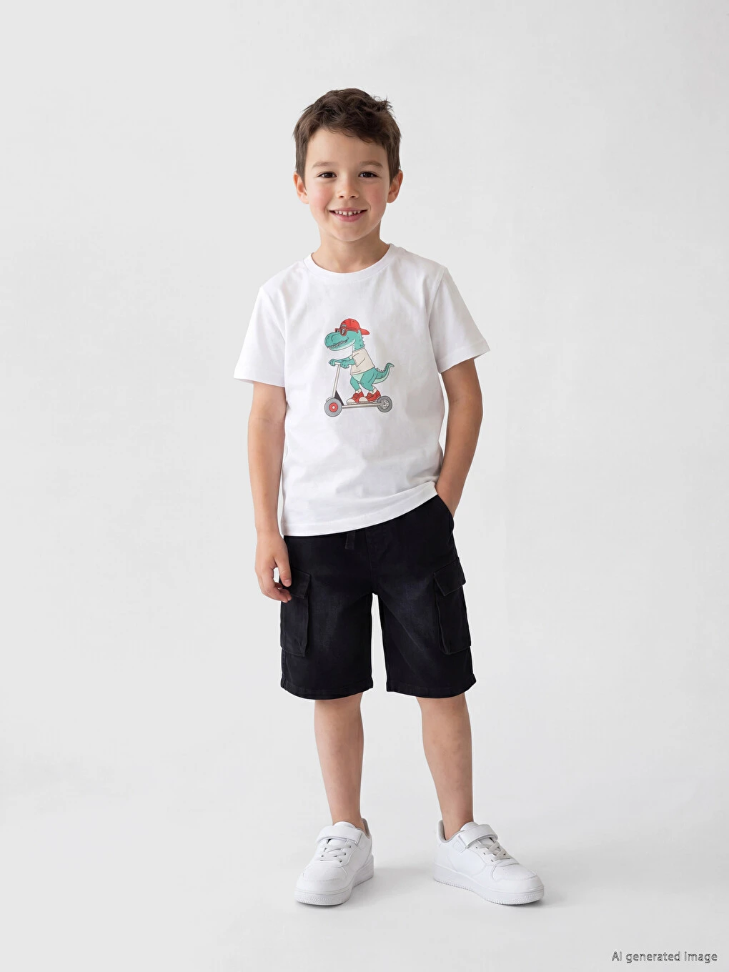 LCW Kids Dečija Majica Sa Okruglim Izrezom I Štampom