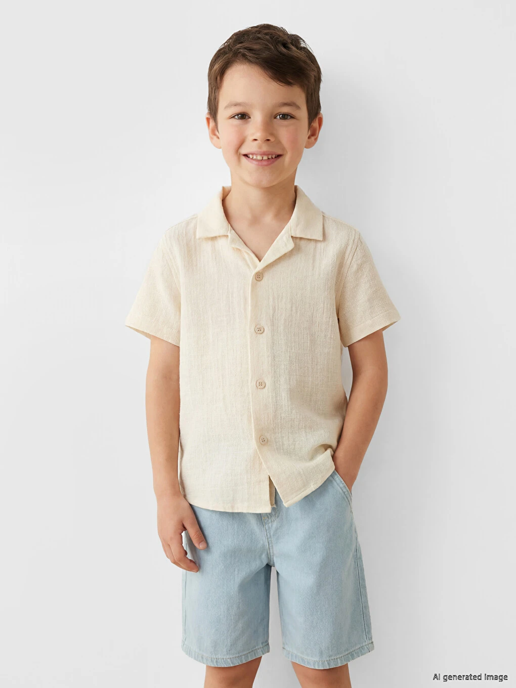 LCW Kids Teksas Šorts Za Dečake Sa Elastičnim Strukom