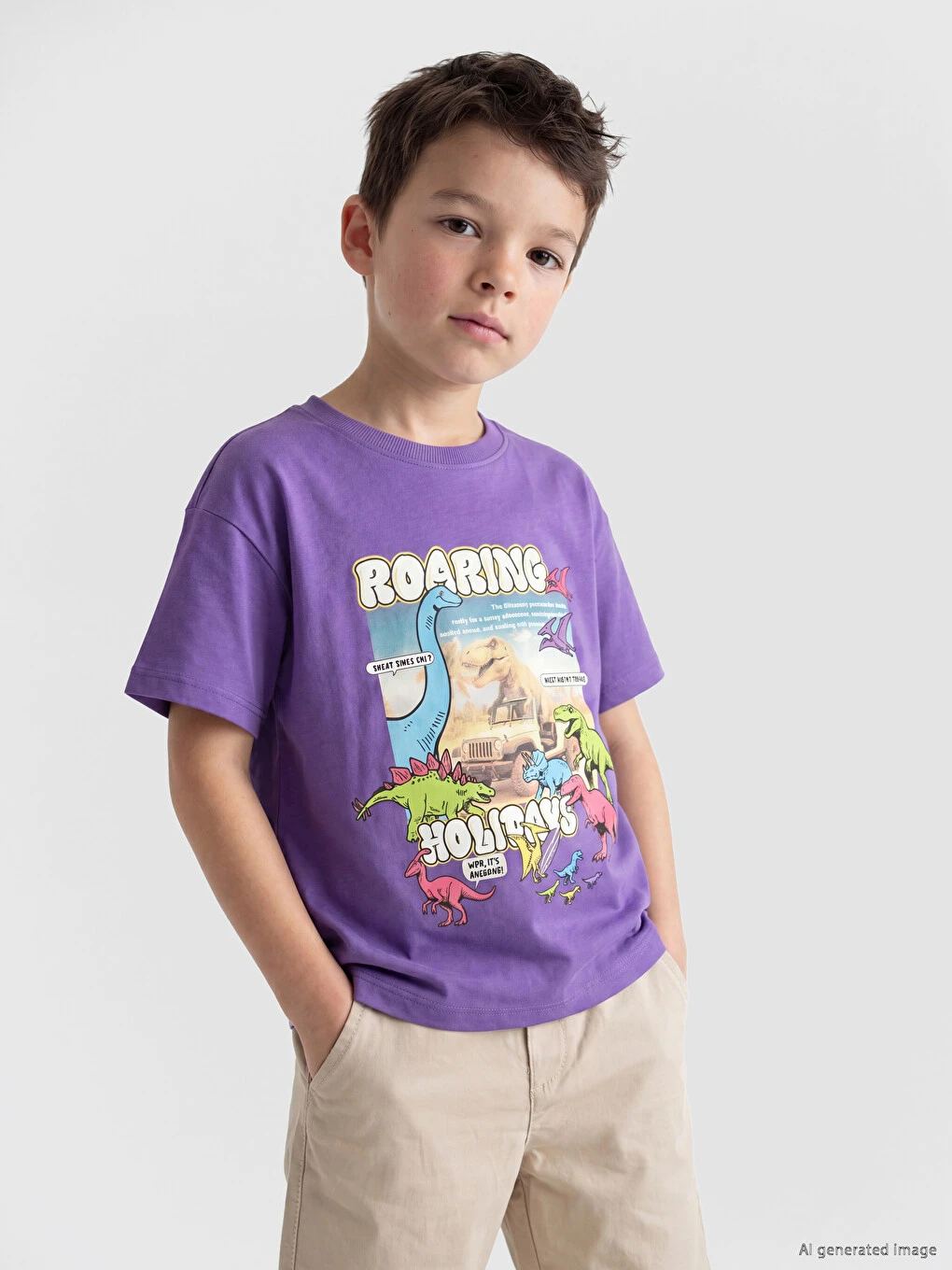 LCW Kids Dečija Majica Sa Okruglim Izrezom I Štampom