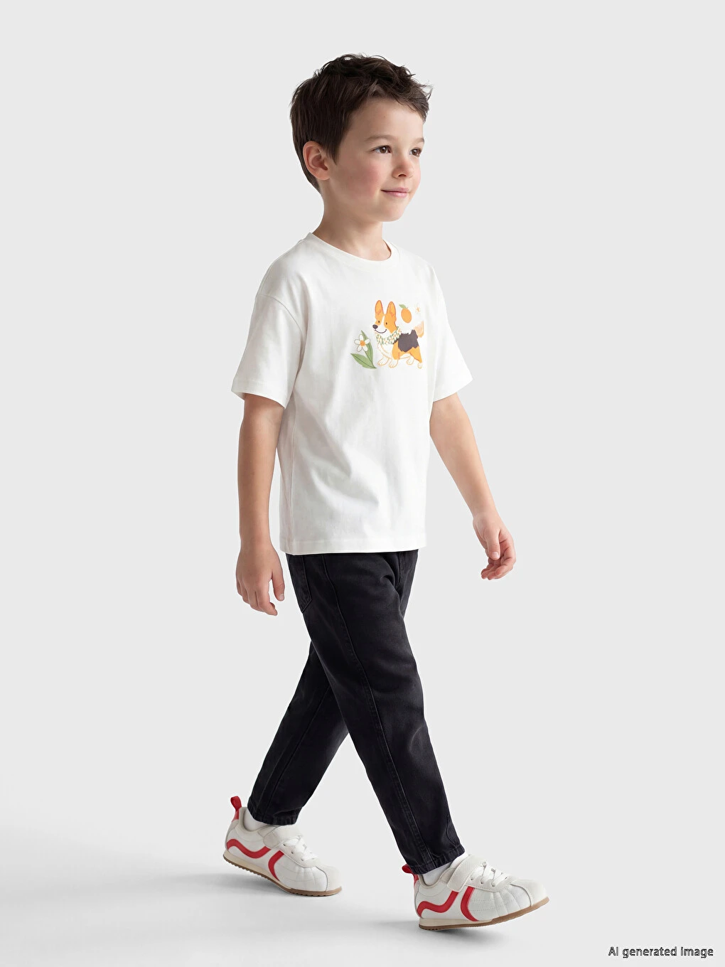 LCW Kids Dečija Majica Sa Okruglim Izrezom I Štampom