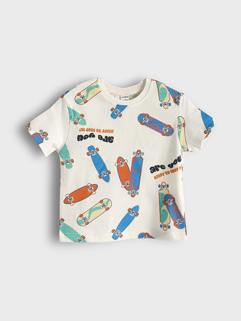 LCW Kids Majica Sa Okruglim Izrezom, Štampana, Za Dečake, 2-pakovanja