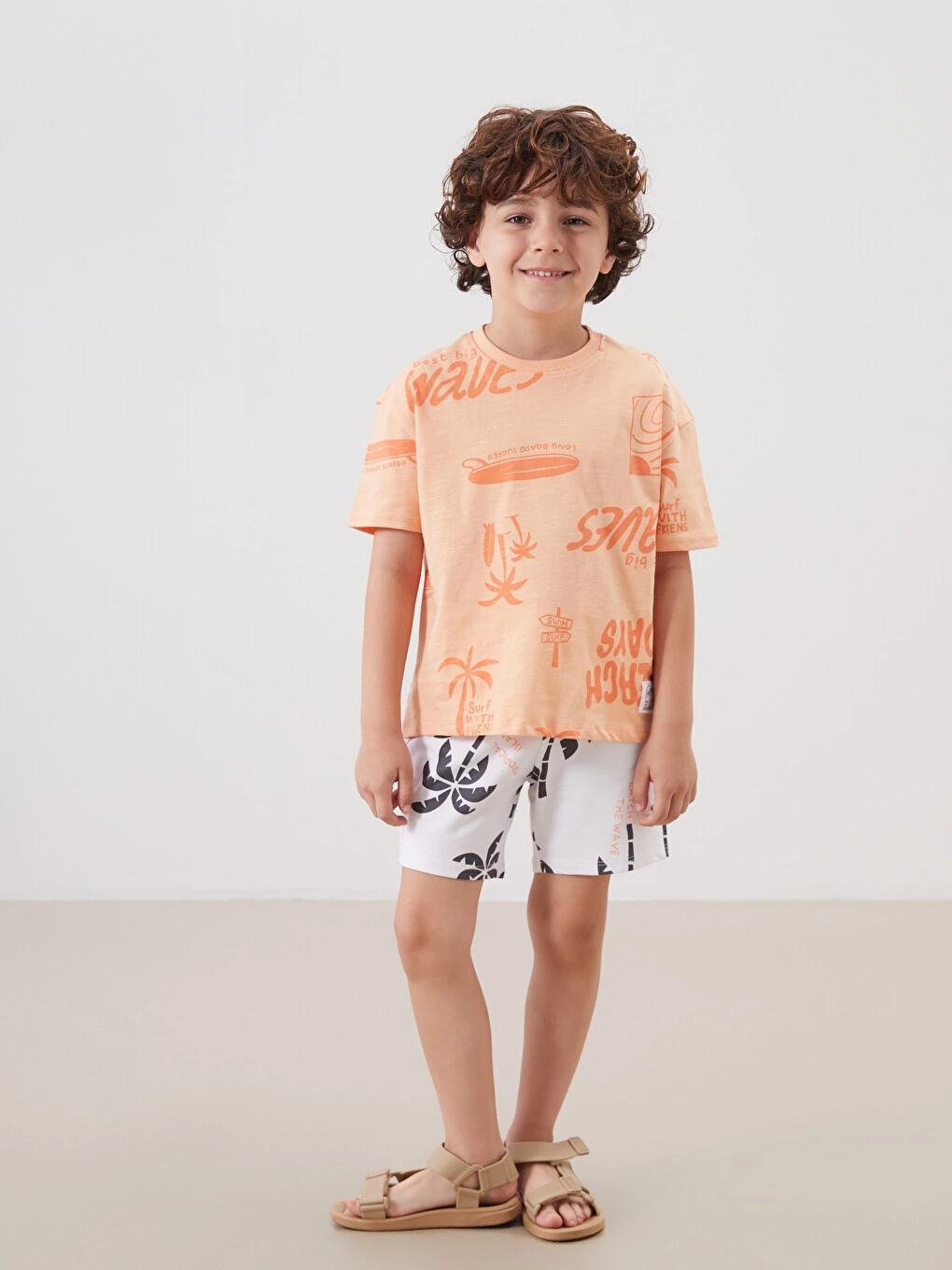 LCW Kids Majica Sa Okruglim Izrezom I Štampom Za Dečake