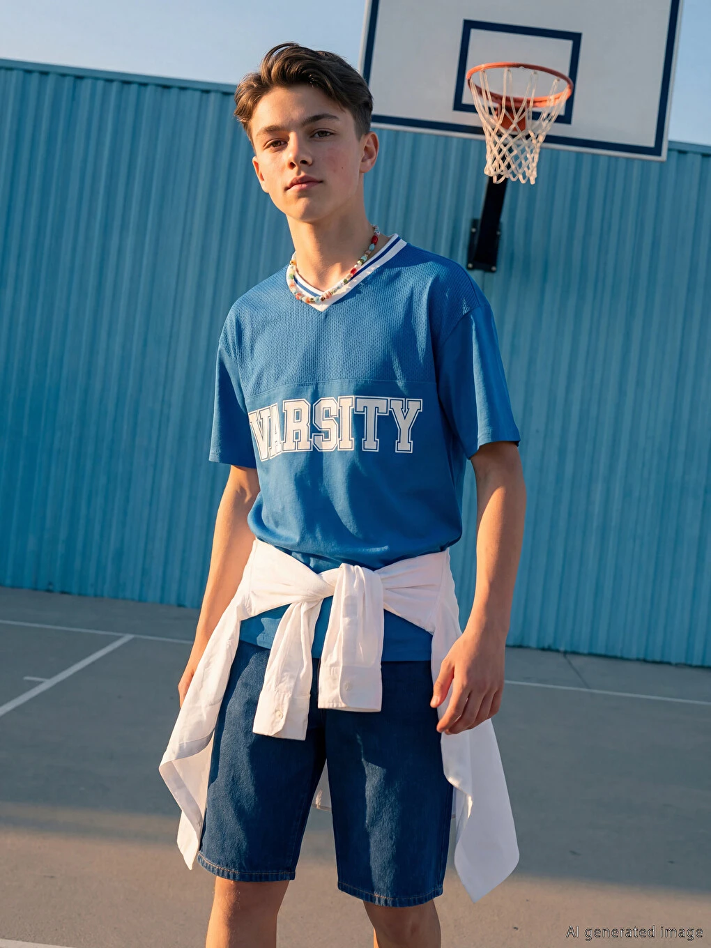 LCW Kids Majica Sa V Izrezom, Štampana, Dečak