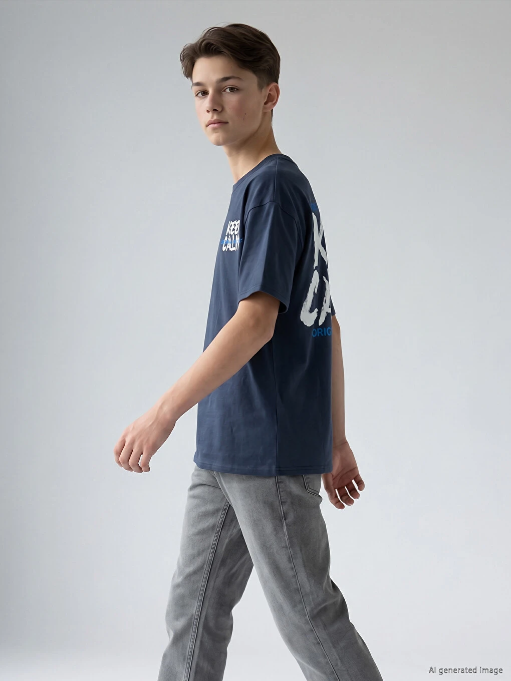 LCW Kids Majica Okrugli Izrez Dečak Štampano