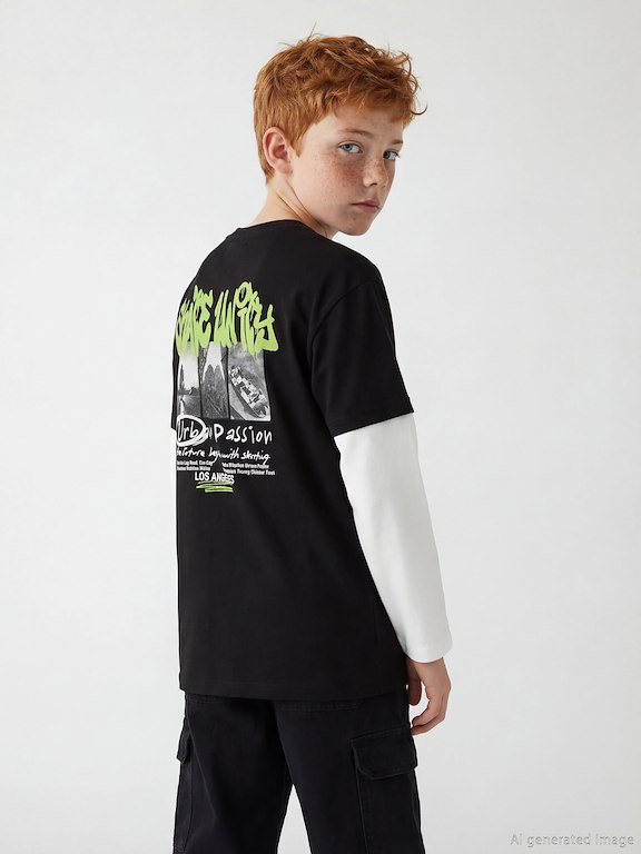 LCW Kids Štampana Majica Za Dečake