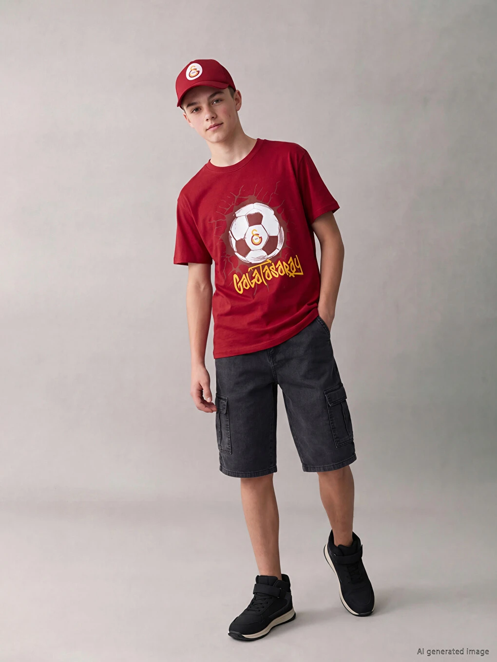 LCW Kids Galatasaray Štampana Majica Za Dečake