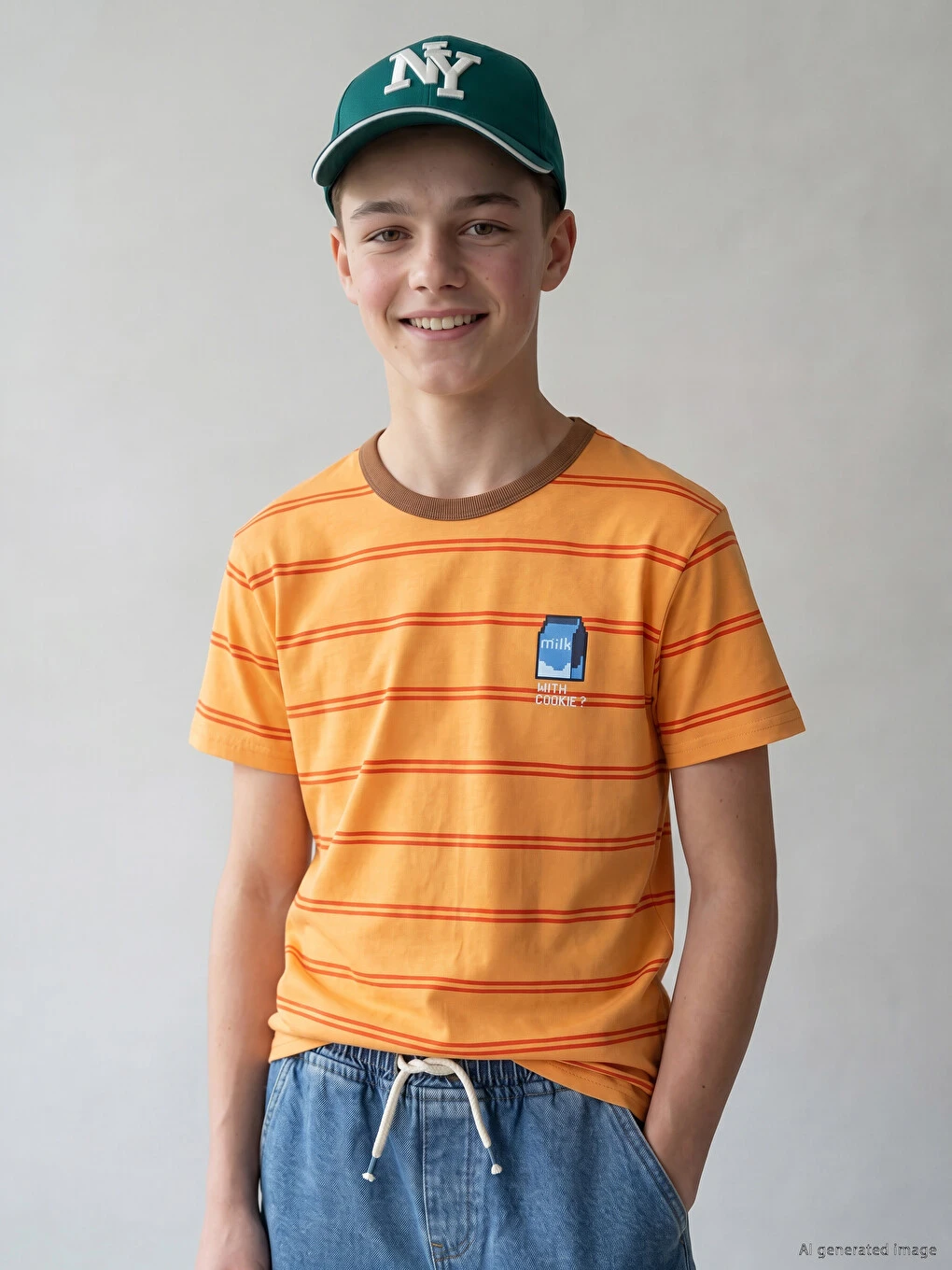LCW Kids Dečija Prugasta Majica Sa Okruglim Izrezom