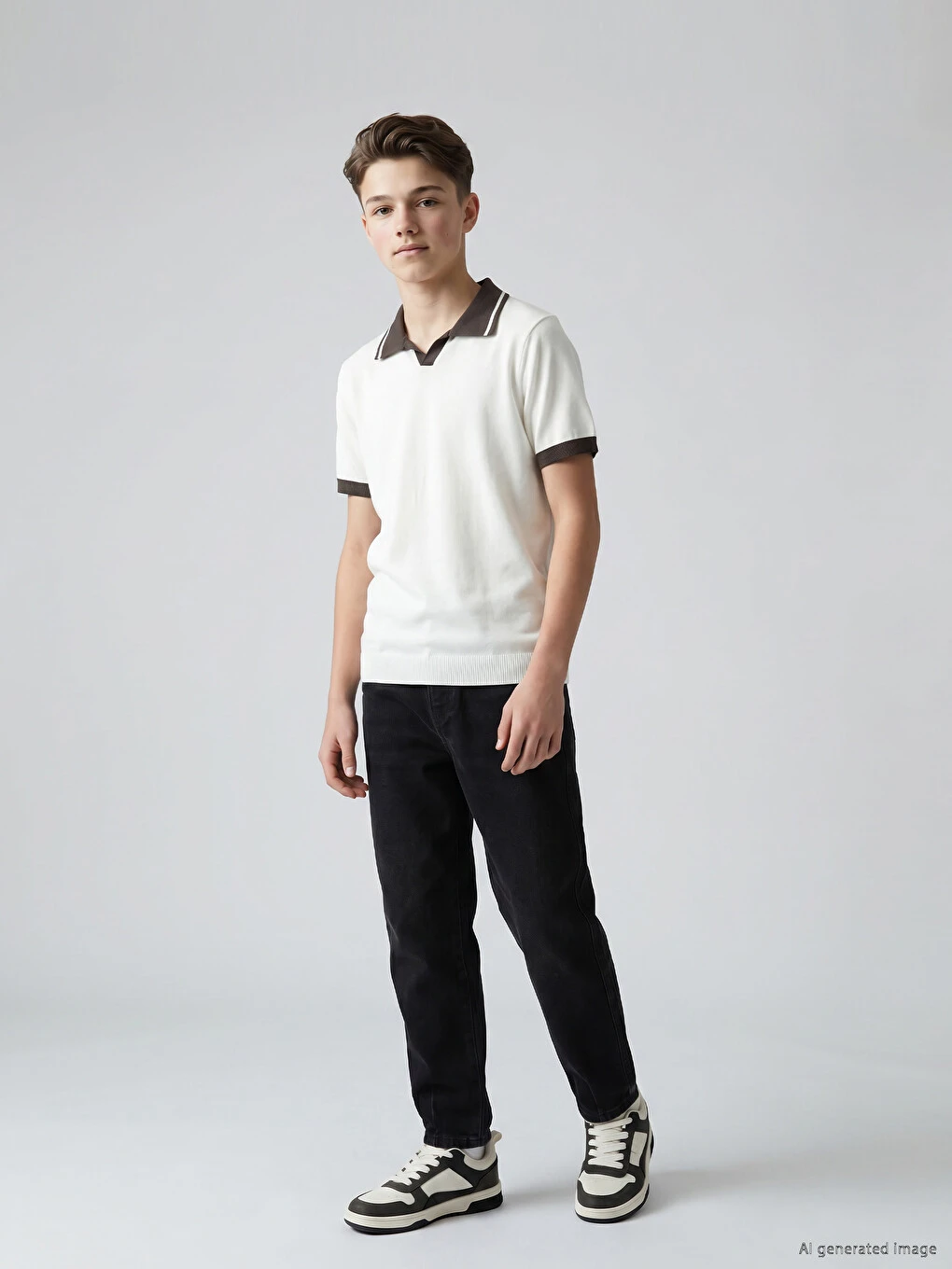 LCW Kids Polo Kragna Dečiji Džemper Od Trikotaže