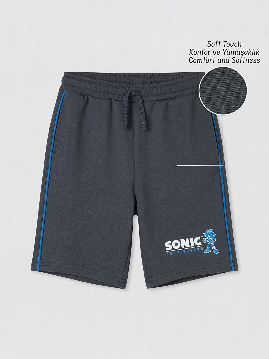 LCW Kids Sonic Štampani Dečiji Šorts Sa Mekim Dodirom