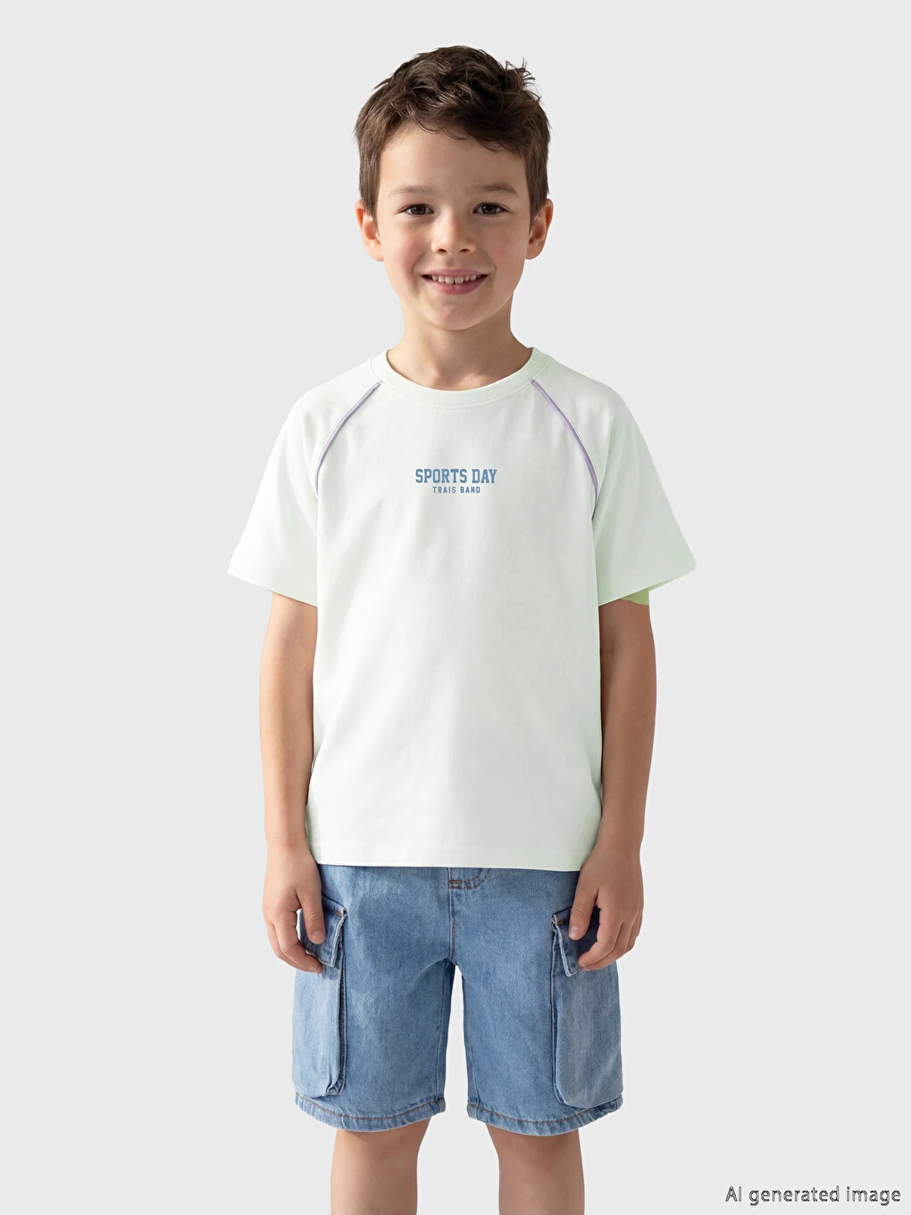 LCW Kids Dečija Majica Sa Okruglim Izrezom I Štampom