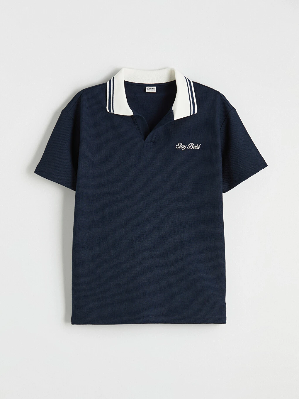 LCW Kids Majica Sa Polo Kragnom, Vezeni Dezen, Za Dečake