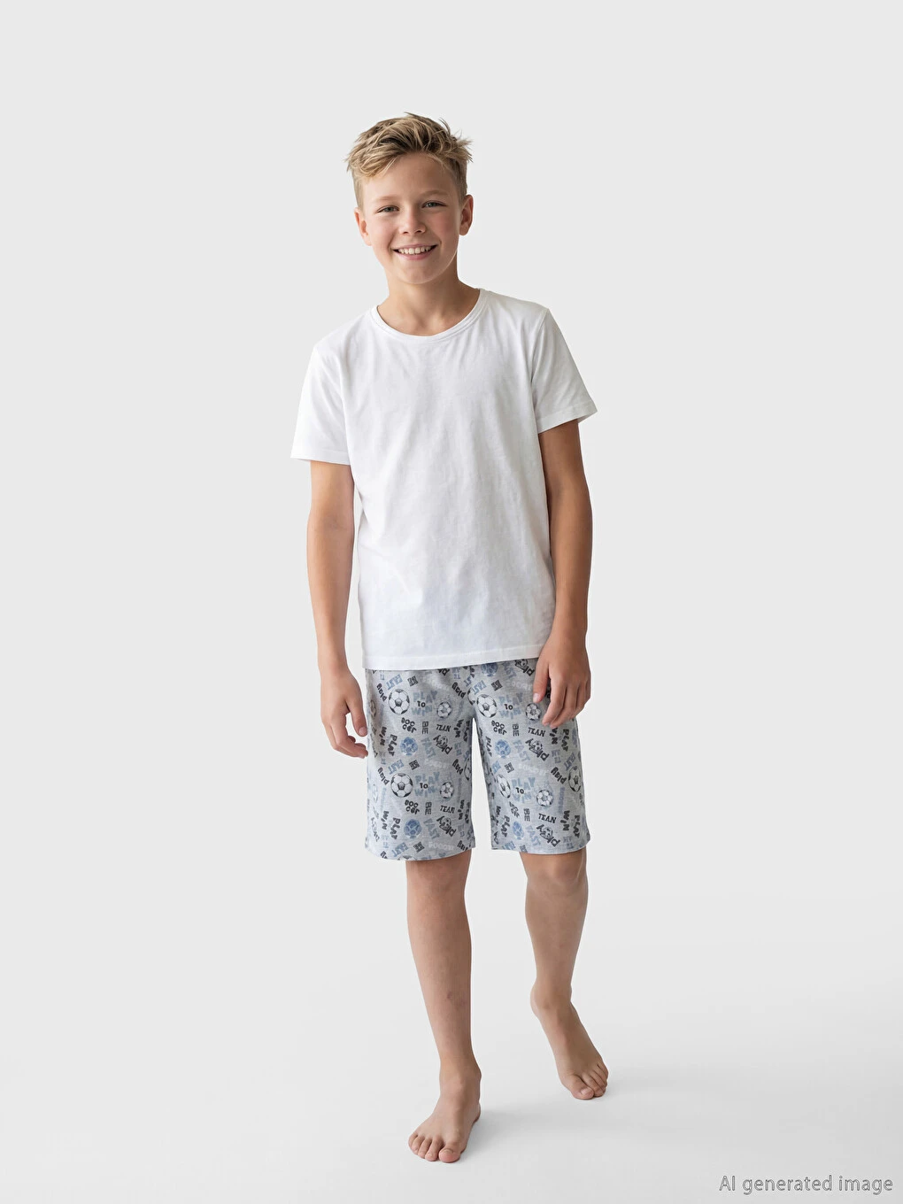 LCW Kids Šorts Pidžama Za Dečake Sa Elastičnim Strukom, 2-pakovanje