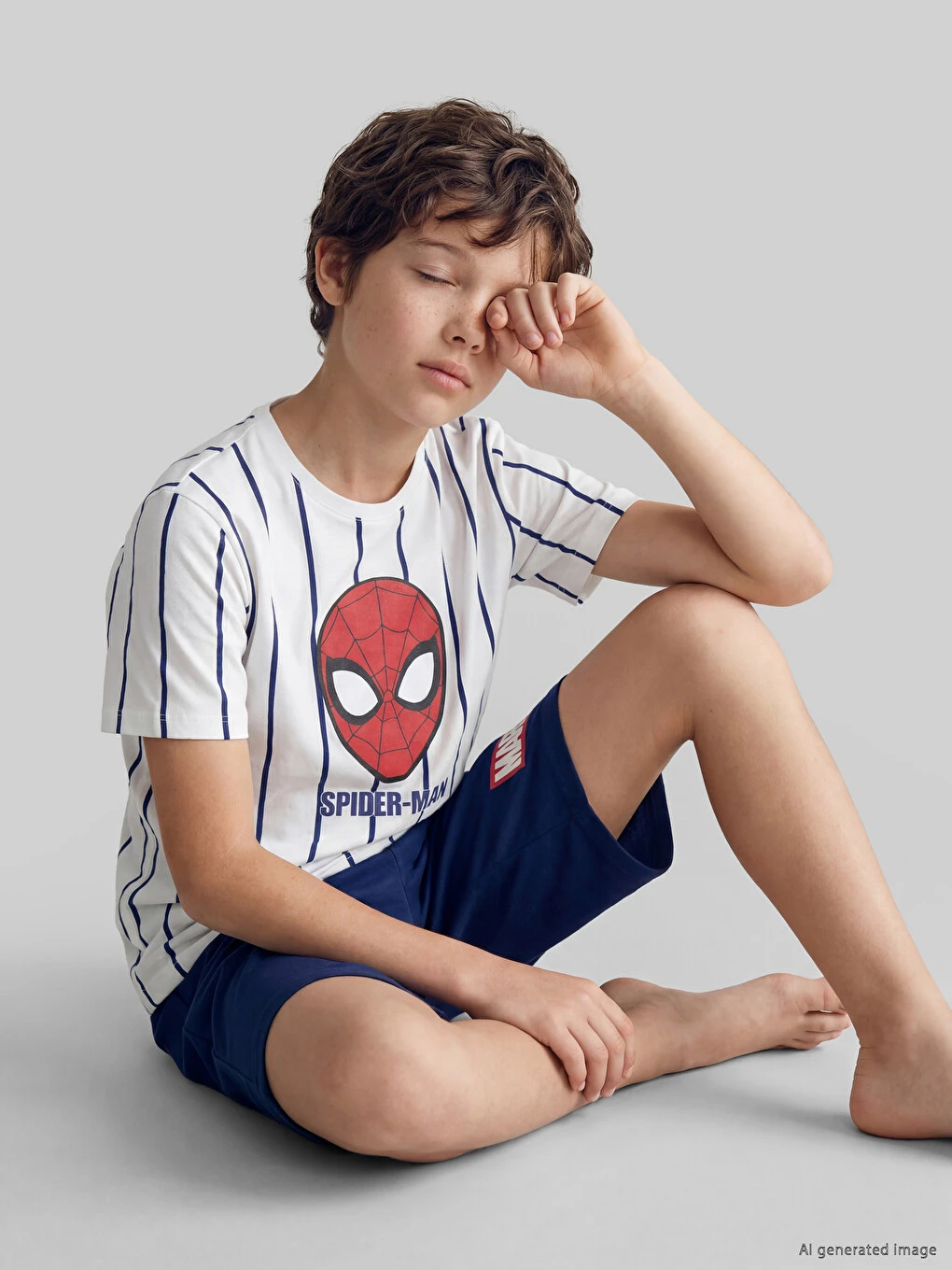 LCW Kids Spider-man Štampani Dečiji Kratki Komplet Pidžame
