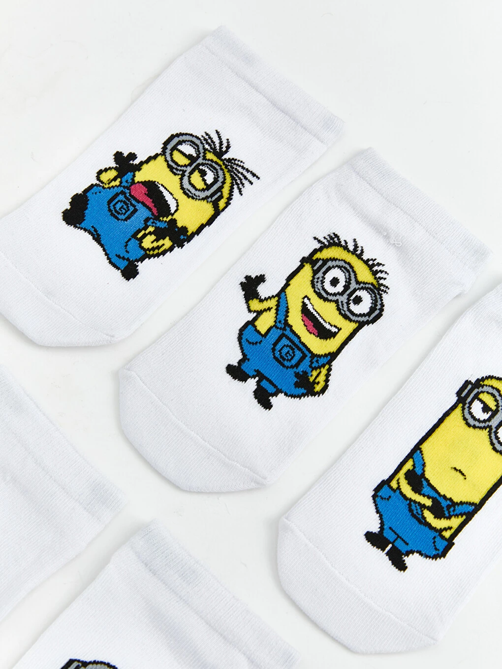 LCW Kids Minions Štampane Dečije Sportske Čarape 5 Pakovanje