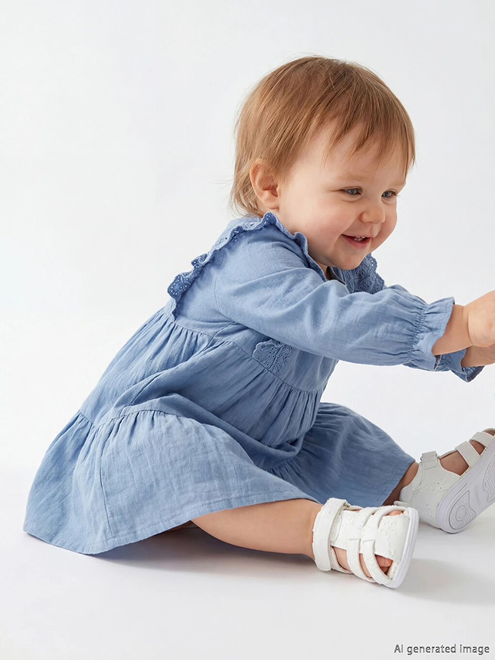 LCW baby Muslinska Haljina Sa Volanima Za Bebe Devojčice