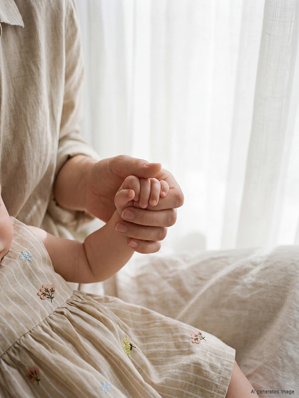 LCW baby Haljina Za Bebe Devojčice Sa Kvadratnom Kragnom, Prugasta, Izvezena