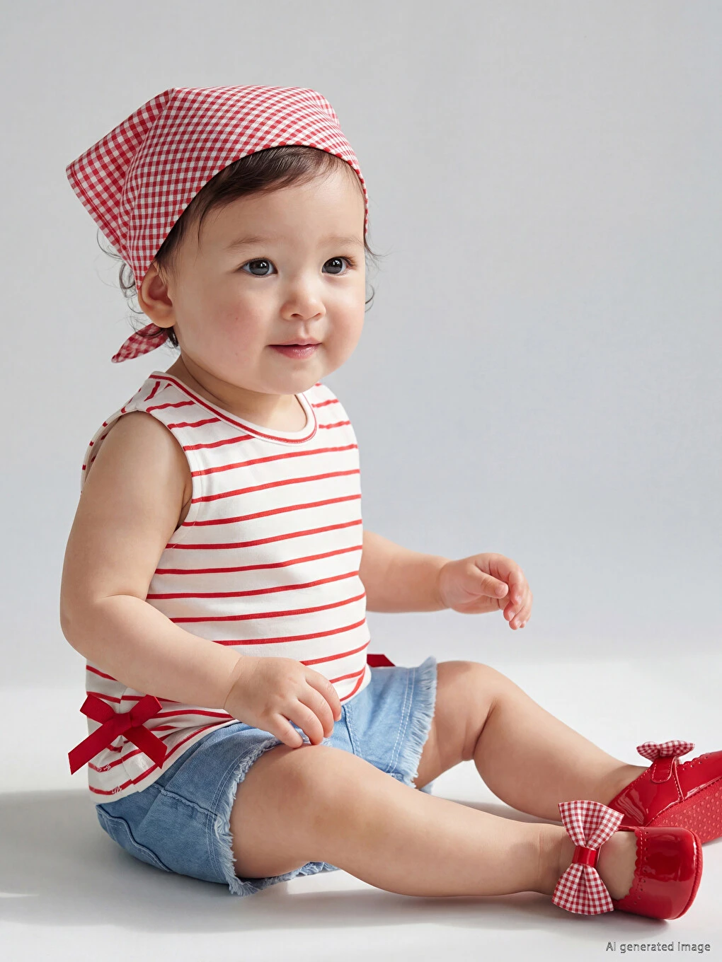 LCW baby Prugasti Komplet Šortseva Za Bebe Devojčice