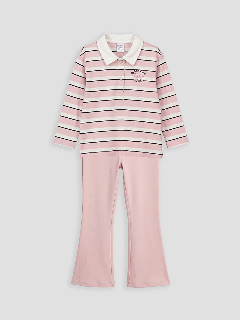 LCW baby Bluza Sa Polo Kragnom I Helanke Za Bebe Devojčice
