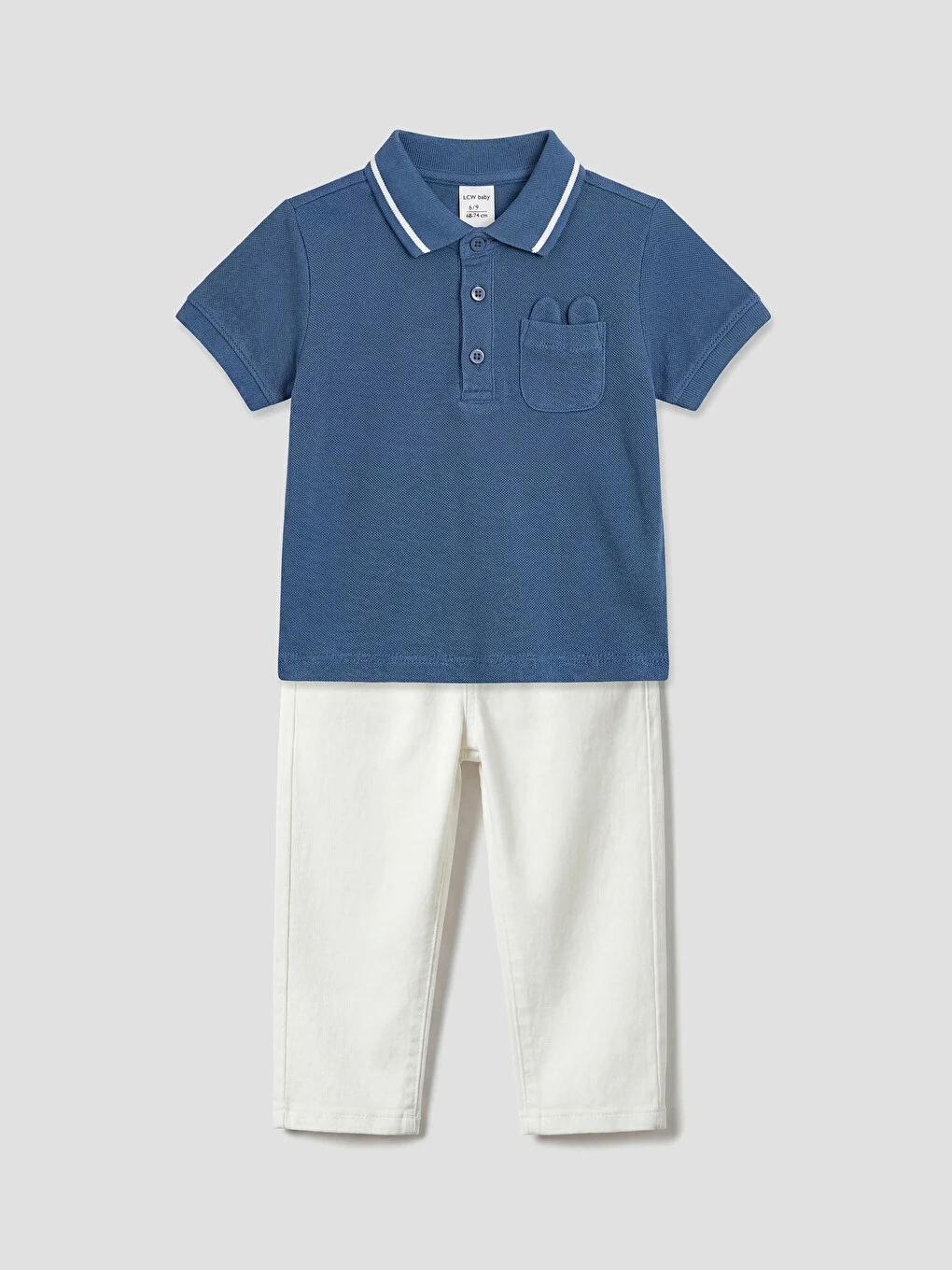 LCW baby Polo Kragna Majica I Pantalone Za Bebu Dečaka