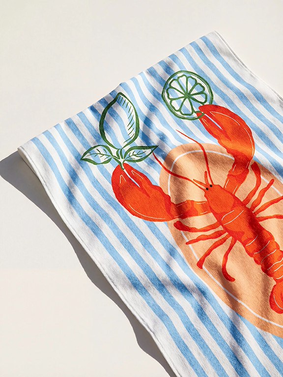 LCW ACCESSORIES Prugasti Štampani Ženski Peškir Za Plažu 70x150 Cm