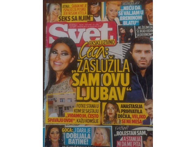 ČASOPIS SVET VIP BR.102 JANUAR 2016