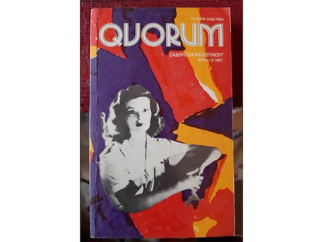 QUORUM, književni časopis, br.1-2/1987