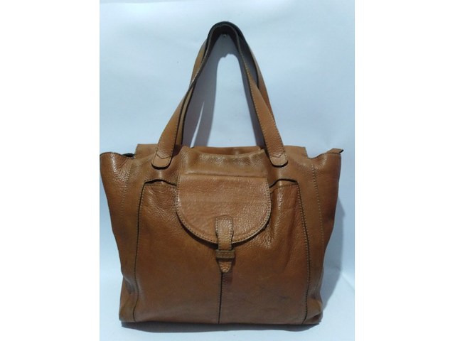 Massimo Dutti Italy velika torba prirodna100%koža,nt47