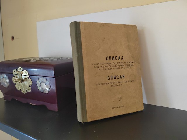 Spisak ulica Beograda sa Zemunom i N. Beogradom 1966