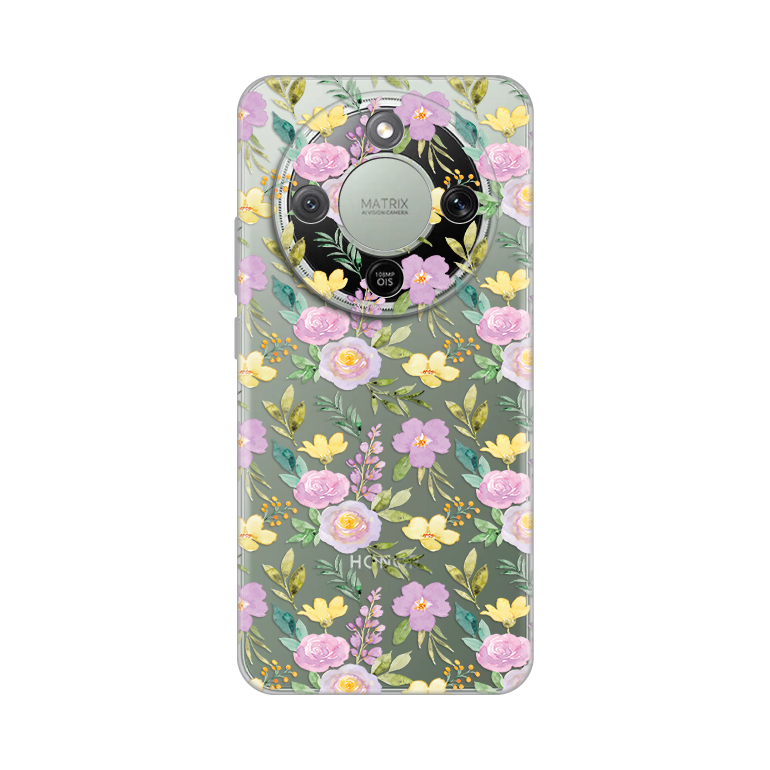 Zastitna ultra tanka (skin) maska / futrola PRINT - Huawei Honor Magic 8 Lite Soft Flowers