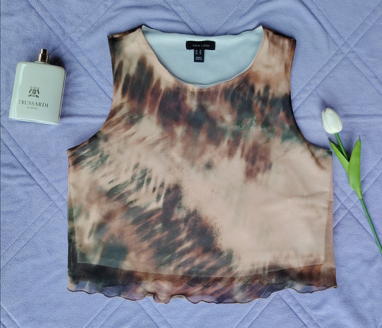 NOVO New Look mesh tie-dye top XL/XXL (44)
