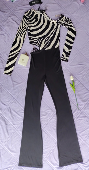 FB Sister asimetrični zebra kombinezon (XXS/XS)