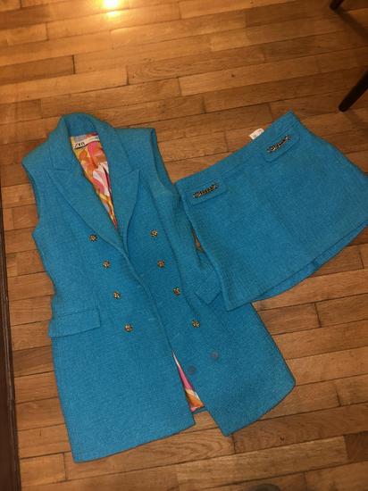 Zara komplet suknja+prsluk