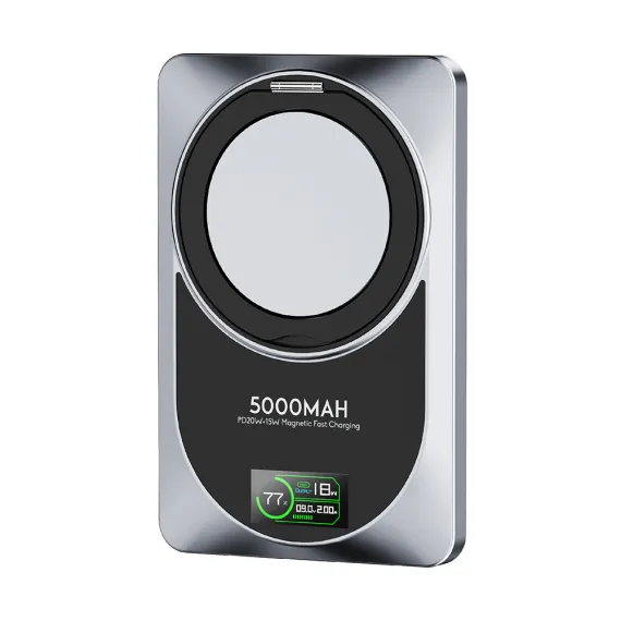 Power Bank Magsafe Moxom MX-PB182 360 Rotate PD20W+15W magnetic fast 5000mAh crni