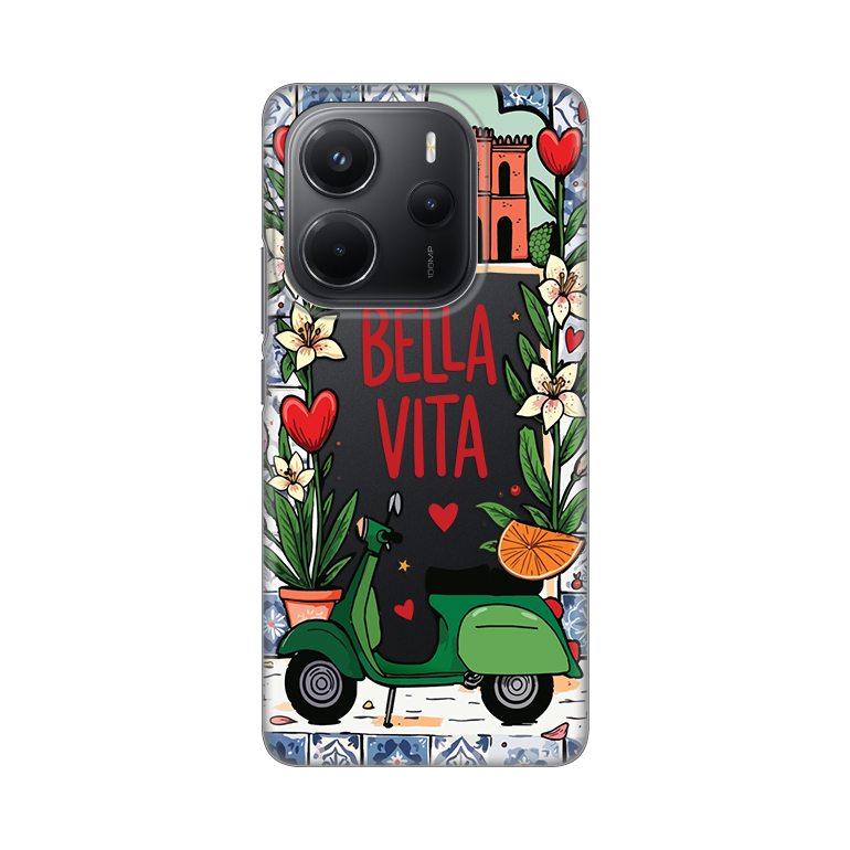 Zastitna ultra tanka (skin) maska / futrola PRINT - Xiaomi Redmi Note 14 4G (SRB) Bella Vita