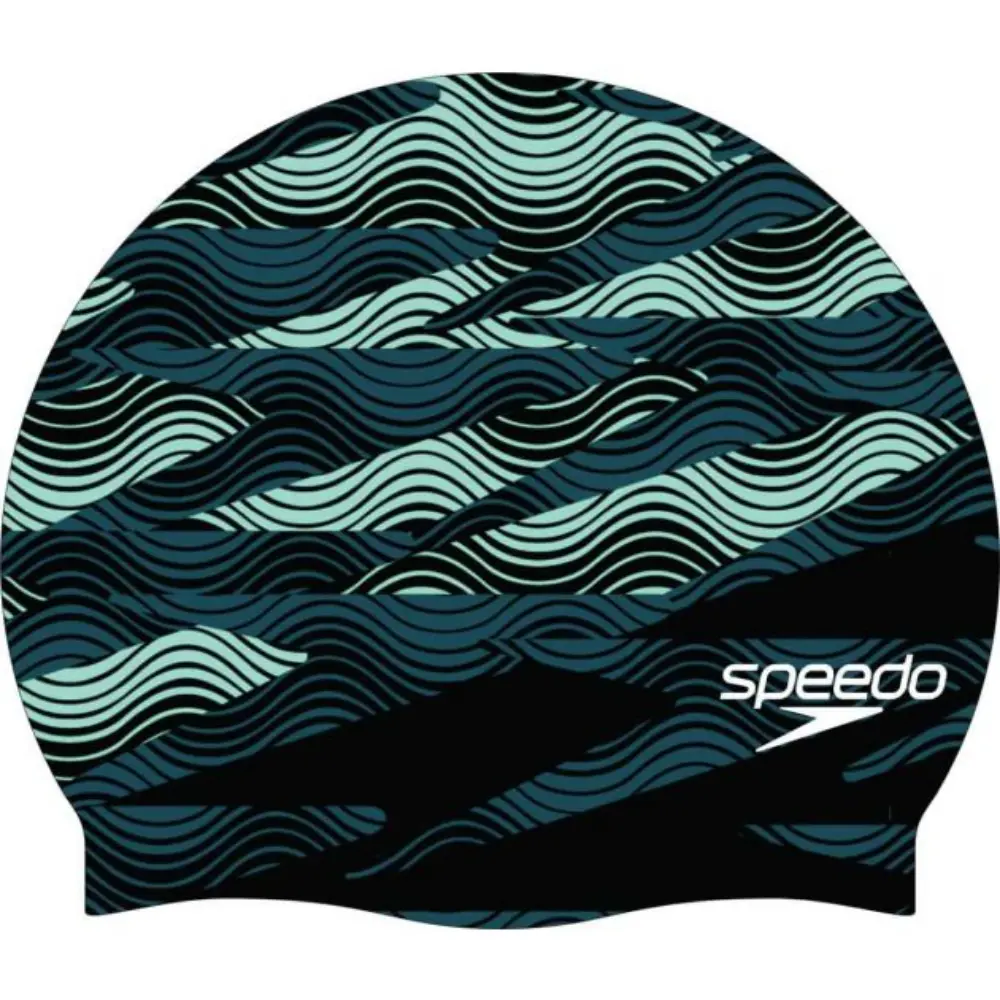 Speedo Kapa za plivanje – Printed Dark Teal Semi Tied