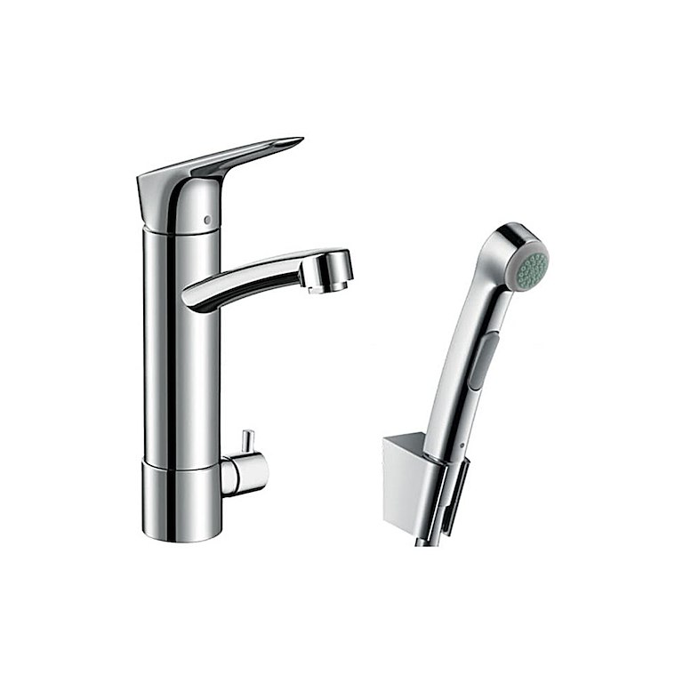 Hansgrohe Talis S slavina za umivaonik sa stop ventilom i ručicom tuša za bide 31515000