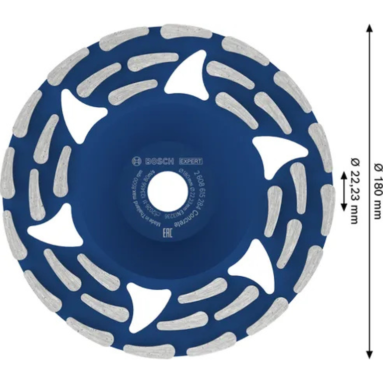 Bosch – EXPERT Concrete Dijamantska brusna glava za beton 150×19/22,23×5 mm – 2608615284