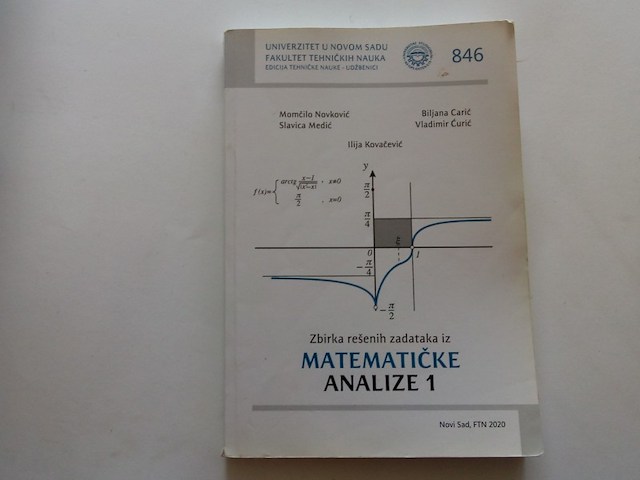 Zbirka rešenih zadataka iz matematičke analize I, FTN U