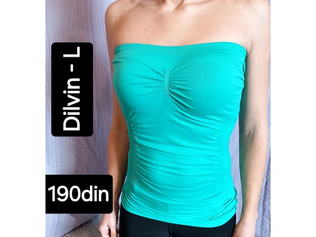 Dilvin ženski top majica tirkizni L/40
