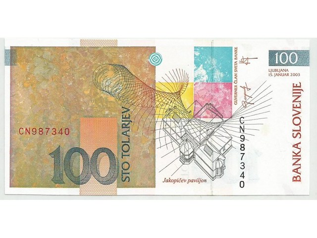 SLOVENIJA 100 tolarjev 2003. UNC