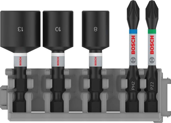 Bosch PRO set Impact ključeva za matice i Pick&Click indexom PH2x50, PZ2x50, NS8x50, NS10x50, NS13x50 mm 5/1 (2608522350)